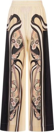 La DoubleJ Femme, Pantalons, Multicolore, Taille: 38 FR Pantalon Palazzo