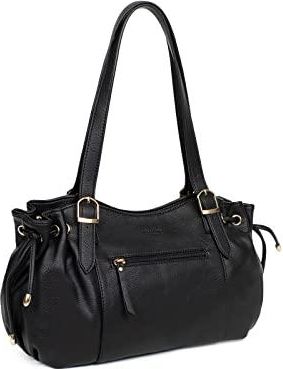 Pellet Sac port&eacute; &eacute;paule Toscane Ref 57680 noir 3