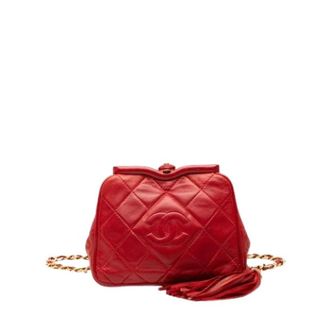 Chanel Pre-owned Vintage Quilted Lambskin Belt Bag - - Pre-owned - Damen - Rot - ONE SIZE