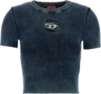 Diesel Damen, Oberteile, Blau, LGr&ouml;&szlig;e