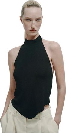 Erika Cavallini Semi Couture Femme, Tops, Noir, Taille: 42 FR Top en Viscose