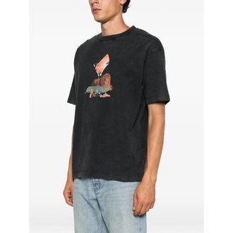Dr&ocirc;le de Monsieur Graphic Print T-Shirt - Black