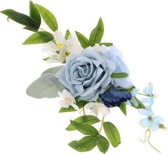 Cabilock Realistische Künstliche Blumen-tortendekoration Hochzeits-brautsträuße Künstliche Blumenarrangements Hochzeitstorte-Dekoration Simulierte Blumendekora