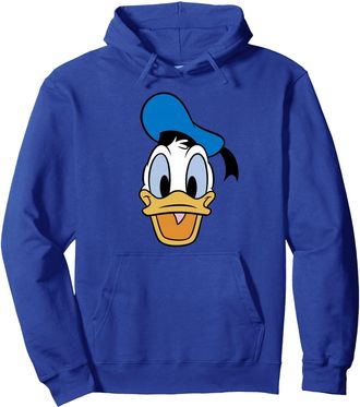 Disney Mickey And Friends Donald Duck Big Face Pullover Hoodie