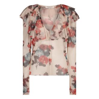 Philosophy di Lorenzo Serafini Bluse mit floralem Print und R&uuml;schen - - Blouses & Shirts - Damen - Mehrfarbig - M