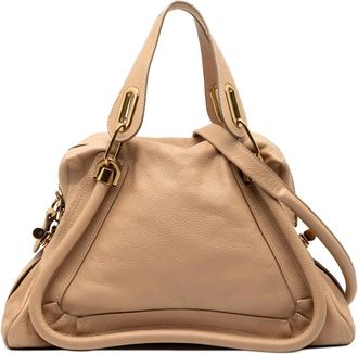 Chlo&eacute; Hobo Bags - Medium Leather Paraty Satchel - Gr. unisize - in Braun - f&uuml;r Damen