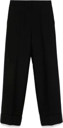 Valentino Garavani Femme, Pantalons, Noir, Taille: 38 FR Crepe Couture Pantalons