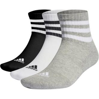 adidas Herren Socken 3-Streifen Cushioned Sportswear Mid-Cut, 3 Paar
