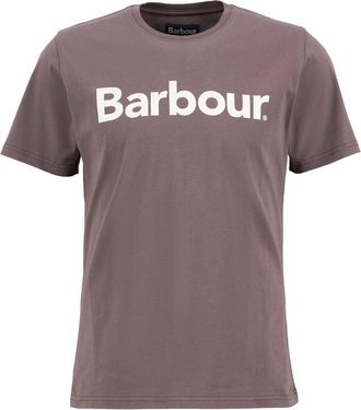 Barbour T-Shirt aus Baumwolle mit Label-Print, Tailored Fit in