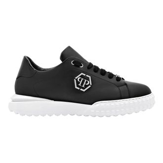 Philipp Plein unisex, Chaussures, Noir, Taille: 45 EU Lo-Top Baskets