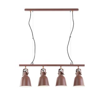 Luce-Ambiente-Design Legend Metal Bronze Pendant with Copper Finishes and Four Lights