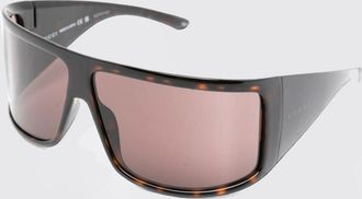 Gucci rechteckige Acetat-Shield-Sonnenbrille mit dunklen Gl&auml;sern