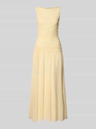 Neo Noir Abendkleid mit Raffungen Modell Cludine