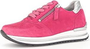 Gabor Baskets basses pour femme, tennis, semelle intérieure amovible, largeur généreuse confortable (H), Camelia Argent 44, 40.5 EU Weit