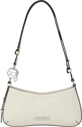 Karl Lagerfeld Ikon Smooth Outline Mini C - Femme - Sacs - Blanc - Taille: ONE Size