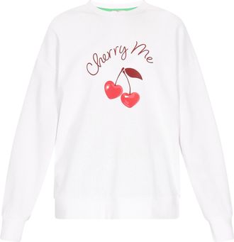 Mymo Sweatshirt Frauen Wei&szlig;