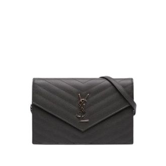 Saint Laurent Sac bandouli&egrave;re Pre-owned - Femme - Pre-owned - Gris - Taille: ONE Size