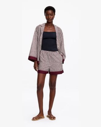 Arket Shorts Aus Lyocell-Mischung -Rot