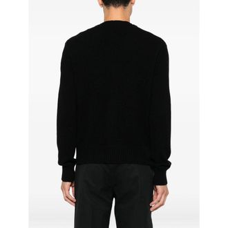 Ami Cashmere Wool Blend Cardigan - Black