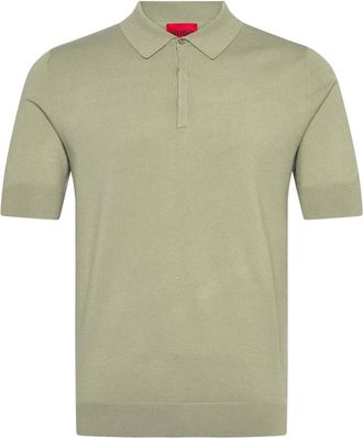 HUGO BOSS Homme, Tops, Vert, Taille: M Polo en m&eacute;lange de viscose avec logo