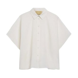 Momoni Femme, Blouses et Chemises, Blanc, Taille: 36 FR Camicia Boxy