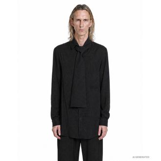 Yohji Yamamoto Scarf Collar Blouse