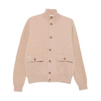 Lardini Beiger Wollmischung Cardigan Pullover - - Knitwear - Herren - Beige - M
