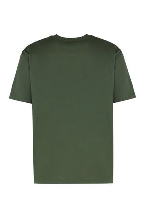 HUGO BOSS Mens Crew Neck T-Shirt Cotton Green T-Shirts And Polos