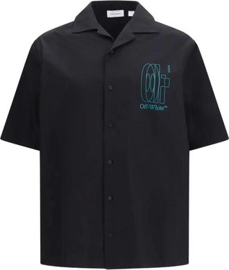 Off-white Homme, Chemises, Noir, Taille: S Chemise &agrave; Manches Courtes Boutonn&eacute;e