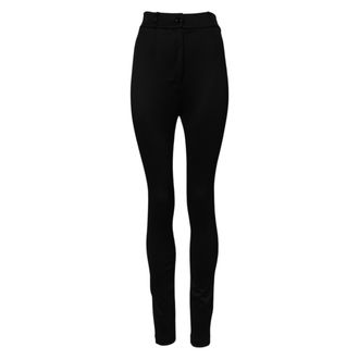Dolce & Gabbana Womens High-Waist Nylon Leggings Black Elastane