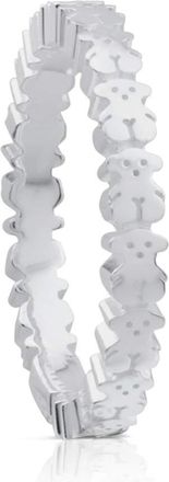 Tous Damenring aus Sterlingsilber mit B&auml;renmotiv, Gr&ouml;&szlig;e 12, elegant und vielseitig, gerade Kollektion