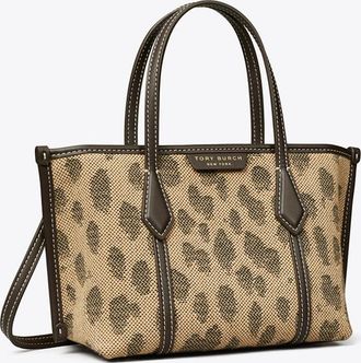 Tory Burch Damen Mini Perry Tote Bag aus Canvas