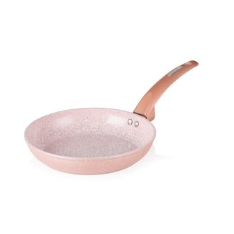 Tower Cerastone Induktion Bratpfanne, Antihaft-Keramikbeschichtung, leicht zu reinigen, sp&uuml;lmaschinenfest, Rosa, 24 cm, T81232RS