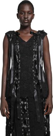 Simone Rocha Unraveling Ribbon Portrait Top