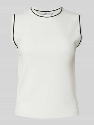 Zabaione Tanktop mit gerippten Abschl&uuml;ssen Modell Lexi