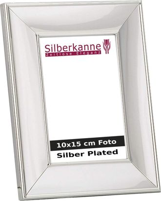 Silberkanne Bilderrahmen Passau 10x15 cm Foto Silber Plated versilbert in Premium Verbeitung