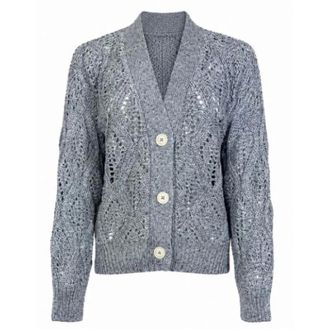 Eleventy Femme, Pulls, Gris, Taille: 38 FR Eleventy Sweaters