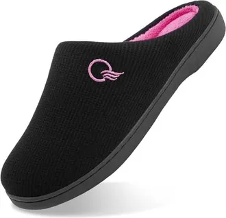 Mishansha Chaussons Maison Femme Hiver Mousse à Mémoire Deux Tons Chaude Ultra-léger Antidérapant Pantoufles lintérieur et à lexterieur Rouge rosé 42/43