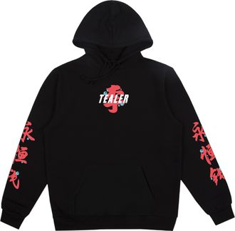 Tealer Unisex Hoodie Lucky Koi Kapuzenpullover, Schwarz, Medium
