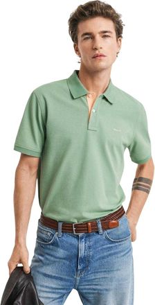 GANT Poloshirt f&uuml;r Herren, Piqu&eacute;, kurz&auml;rmlig (Gr&uuml;n)
