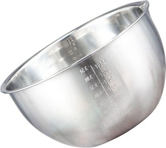 Cabilock Rührschüsseln Zum Backen 2 L Fassungsvermögen Salat-rührschüssel Edelstahlschüssel Lebensmittel-organizer