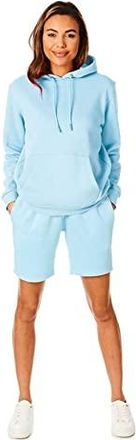 Light & Shade LSLSWT005 Haut Sweat-Shirt À Capuche Super Soft Touch Loungewear pour Femmes, Aigue-Marine, XL