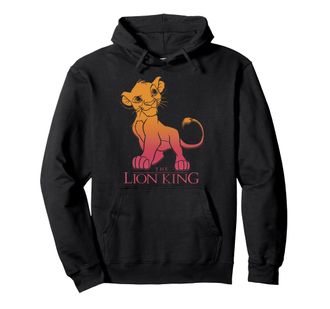 Disney Der K&ouml;nig der L&ouml;wen, Young Simba, Sonnenuntergang, Gradient Pullover Hoodie