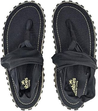 Gumbies Tongs grandes tailles multicolores 2611 Beach Chair Grandes chaussures pour femme, Only Black, 43 EU