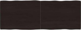 vidaXL Dessus de table bois ch&ecirc;ne massif trait&eacute; bordure assortie