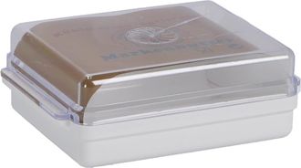 Westmark 20882241 K&uuml;hlschrankbutterdose Traditionell, PS, wei&szlig; / transparent, 13 x 9 x 4,6 cm