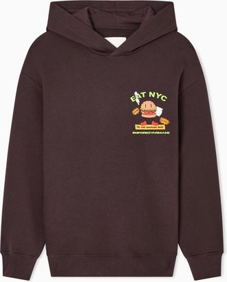 Emporio Armani Homme, Sweatshirts et sweats &agrave; capuche, Brun, Taille: L Sweat &agrave; capuche &agrave; imprim&eacute; graphique