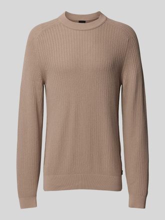 Boss Orange by Hugo Boss Strickpullover mit Rundhalsausschnitt Modell Klincru