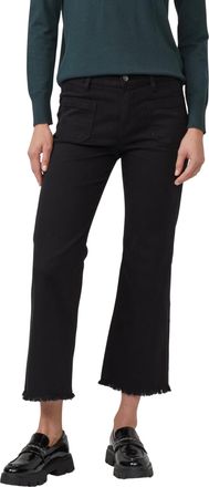 s.Oliver Cropped Jeans/Slim Fit/Mid Rise/Flared Leg/Fransensaum