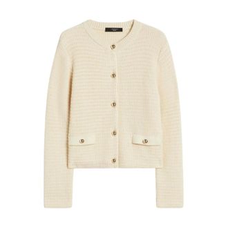 Max Mara Damen, Strickwaren, Beige, MGr&ouml;&szlig;e